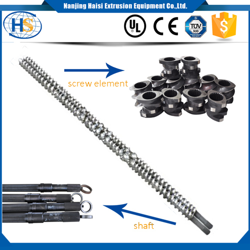 Screw shaft in Parallel co-rotating twin screw extruder - Buy screw ...