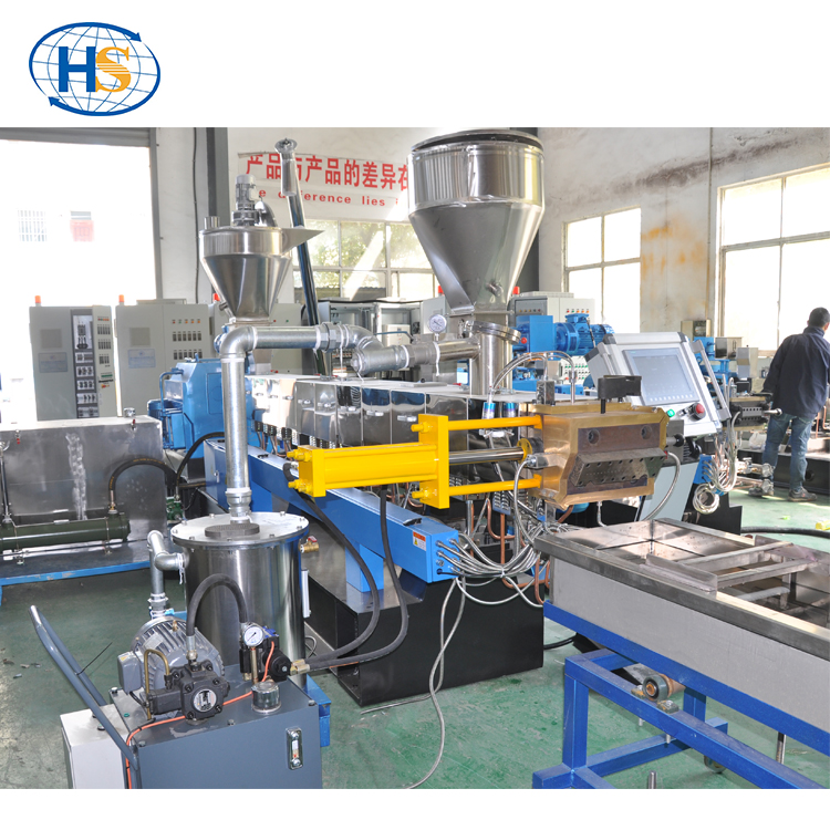 High Production Twin Screw Extruder with Water Cooling Strand ...